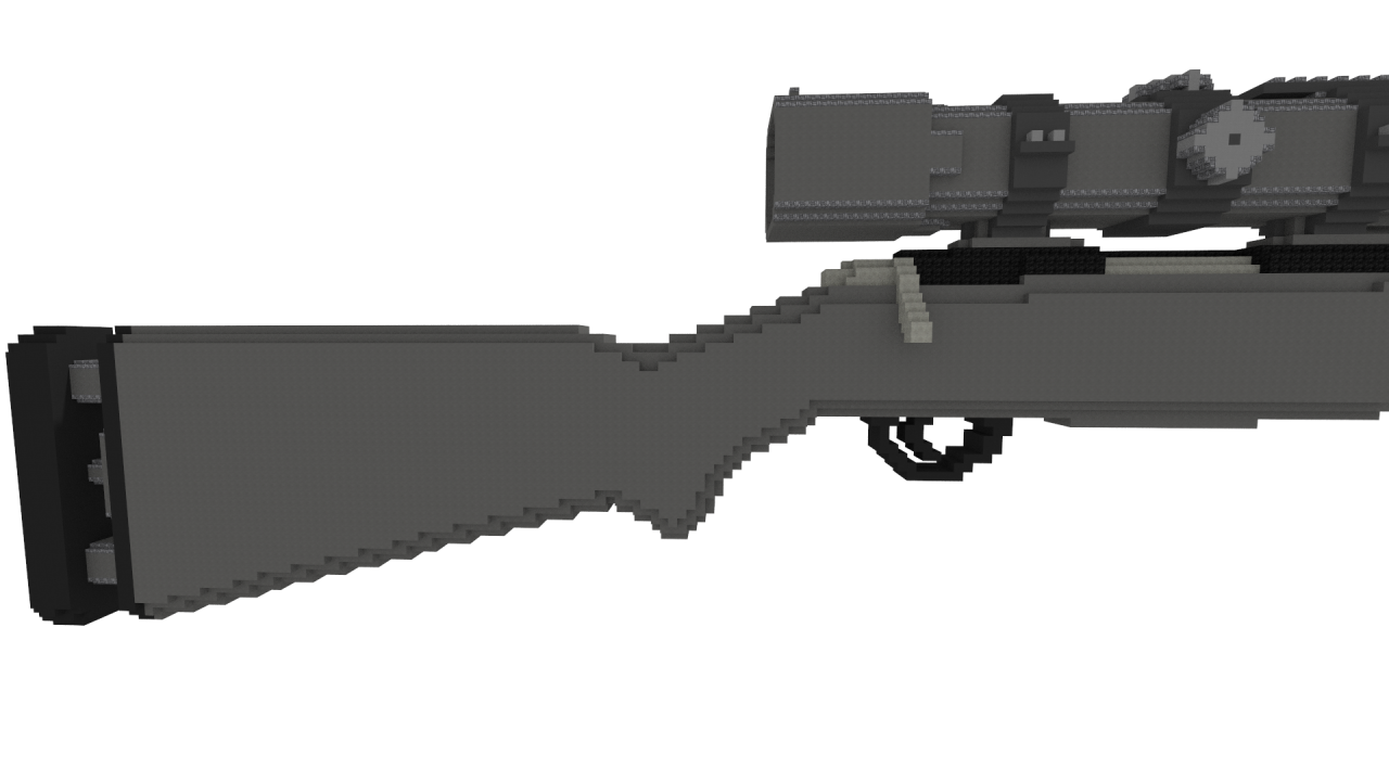 US Sniper Rifle - M24 [ 300:1 Scale ] Minecraft Map