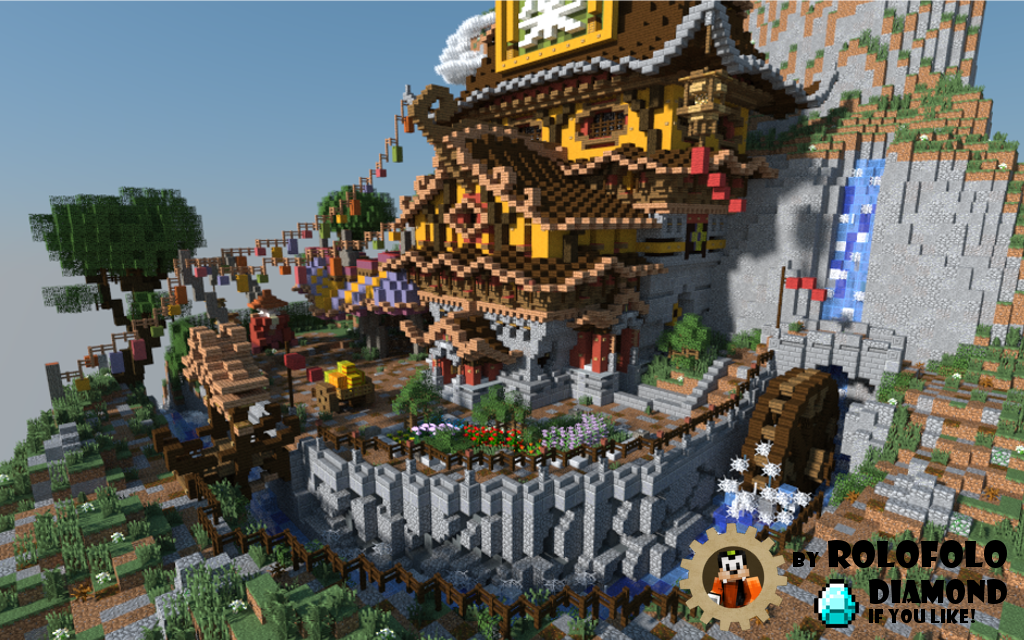 [Oriental Fantasy] Diorama - spawn, hub or lobby [BlockWorks App ...