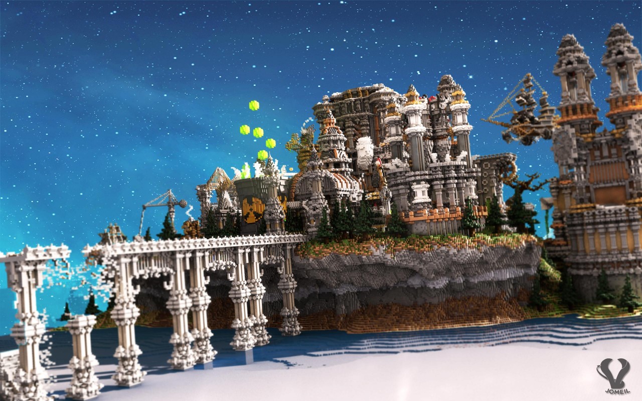 The Industrial island Minecraft Map