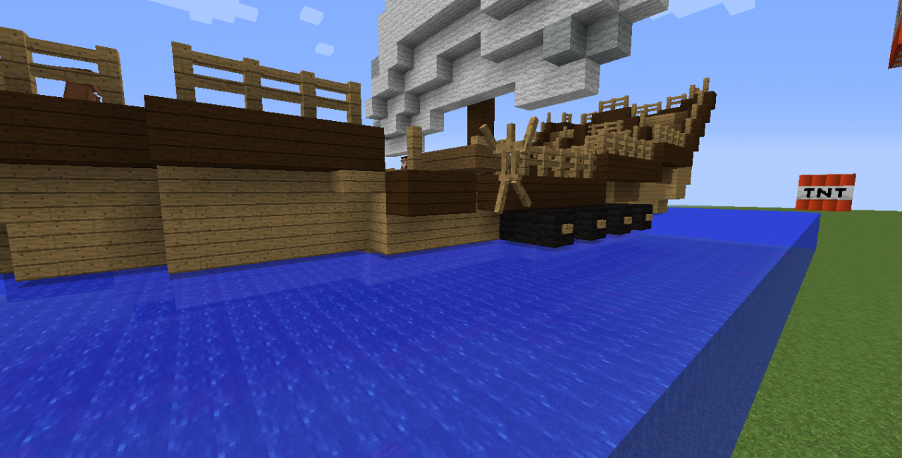 Pirate Ship (Solo build) [Small Scale] Minecraft Map