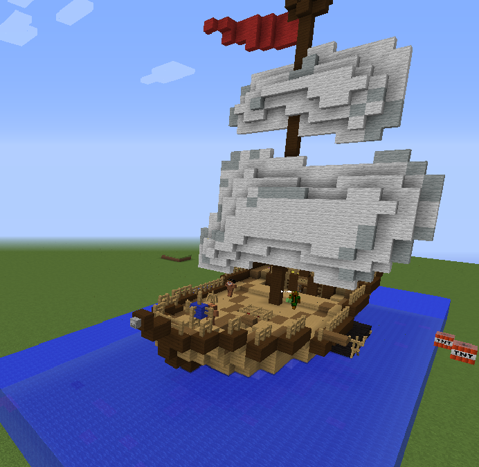 Pirate Ship (Solo build) [Small Scale] Minecraft Map