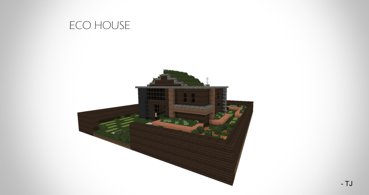 Eco House | Modern House Minecraft Map