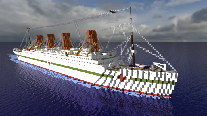HMHS Britannic [+Sinking Version][1:1Scale] Minecraft Map