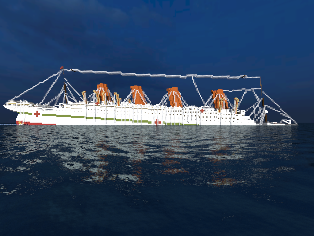 HMHS Britannic [+Sinking Version][1:1Scale] Minecraft Map