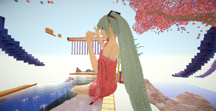 Hatsune Miku - Hot Spring Minecraft Map