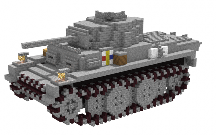MK-1 light tank(original battle tank) Minecraft Map