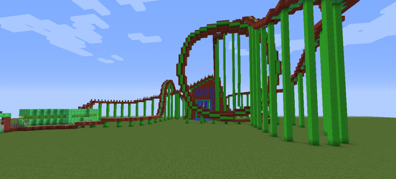 Overflow, an EPIC Minecraft RollerCoaster!! Minecraft Map