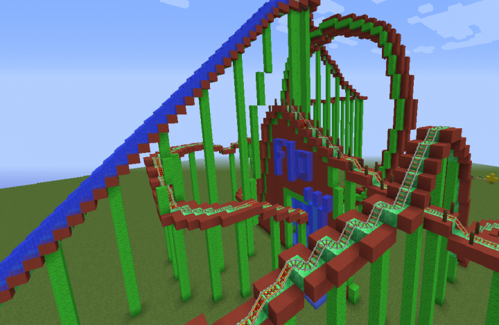 Overflow, an EPIC Minecraft RollerCoaster!! Minecraft Map