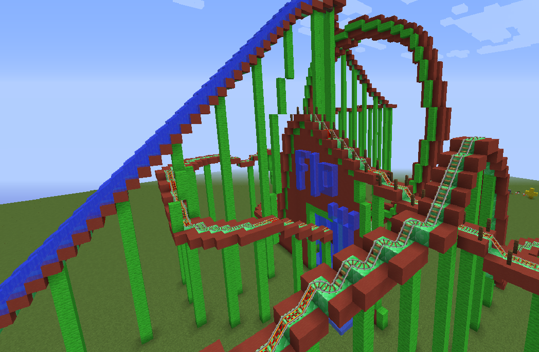 Overflow, an EPIC Minecraft RollerCoaster!! Minecraft Map