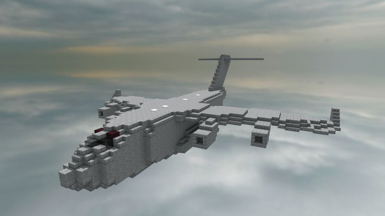 Boeing C-17 Globemaster III 1:1 Scale Minecraft Map