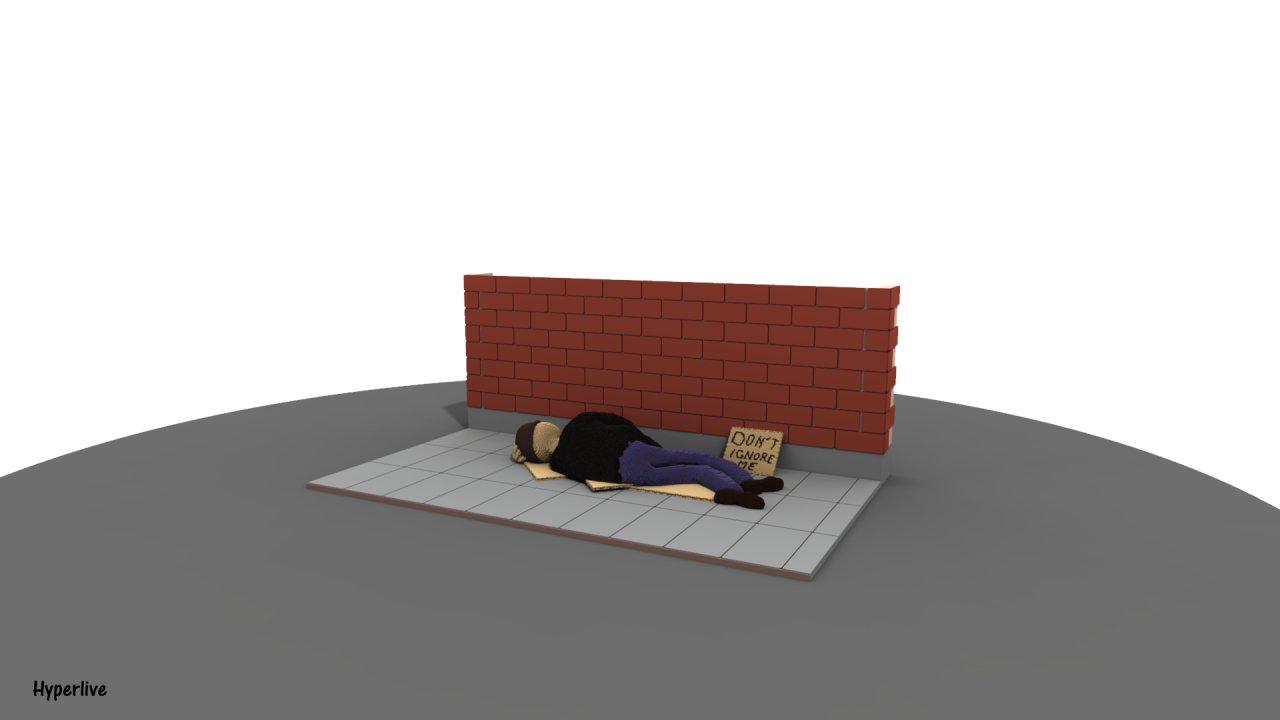 Homeless but stay human Minecraft Map