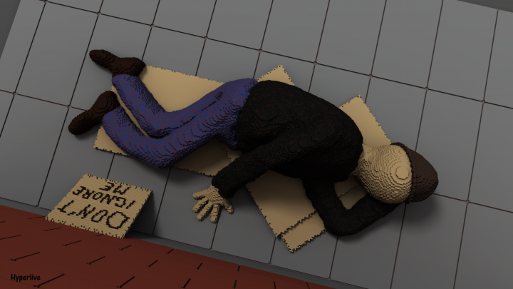 Homeless but stay human Minecraft Map