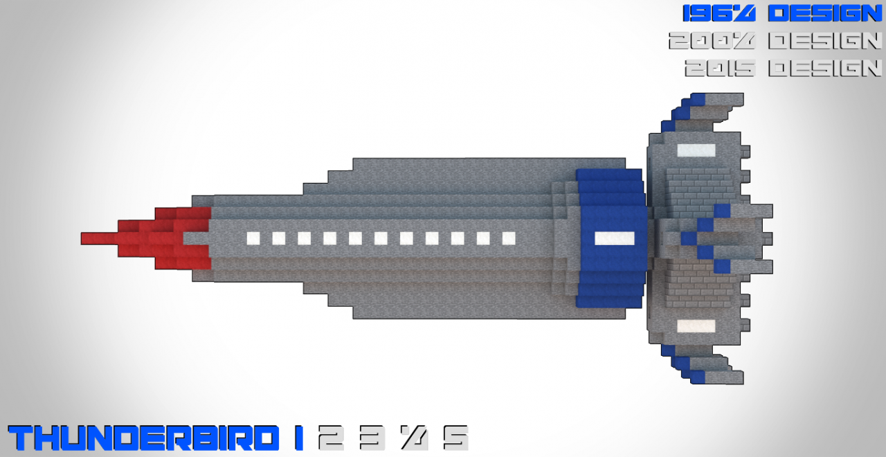 Thunderbird 1 - Original 1964 Design Minecraft Map