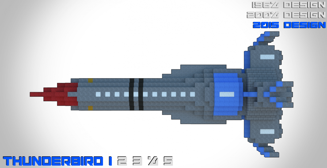 Thunderbird 1 - 2015 TV Redesign Minecraft Map