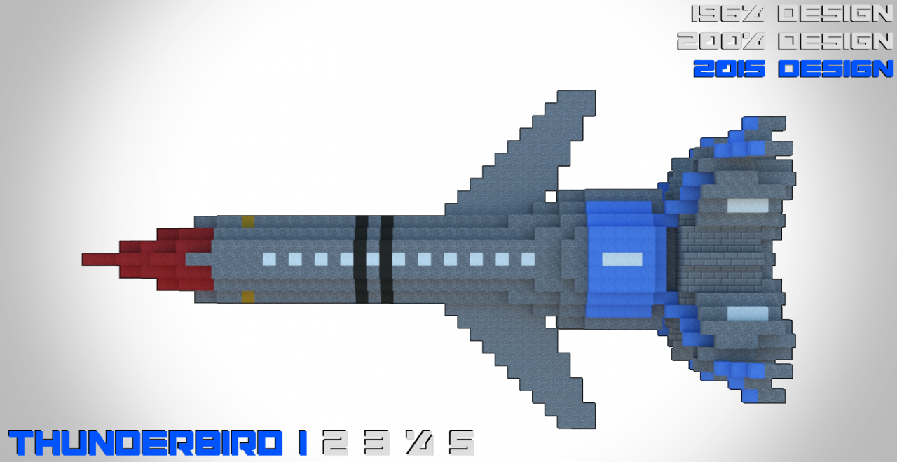 Thunderbird 1 - 2015 TV Redesign Minecraft Map