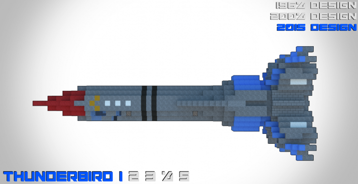 Thunderbird 1 - 2015 TV Redesign Minecraft Map