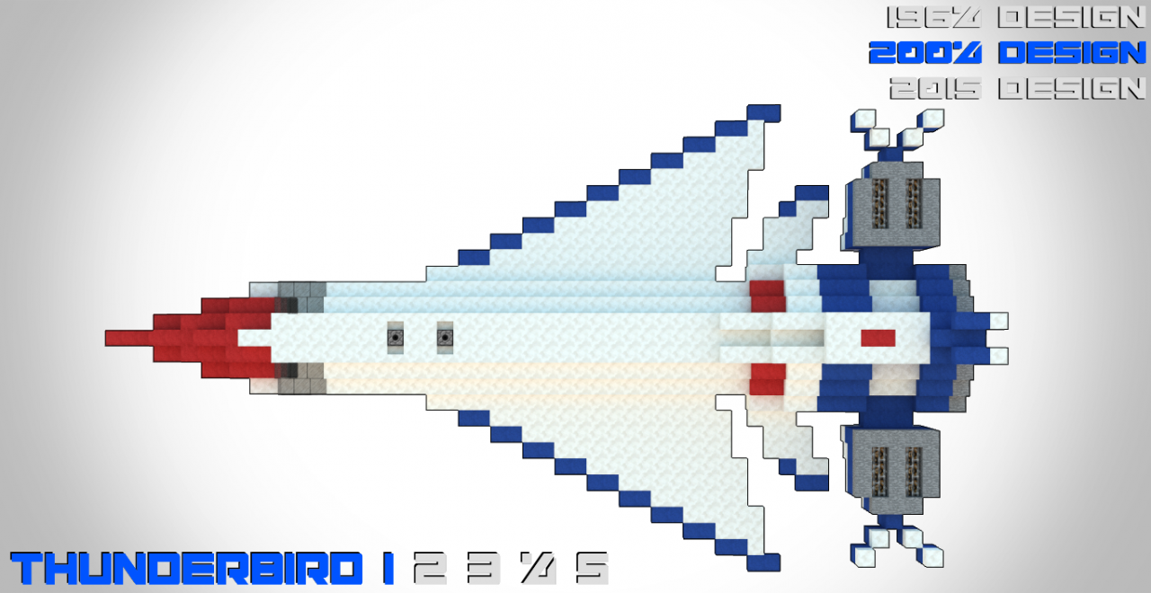 Thunderbird 1 - 2004 Movie Redesign Minecraft Map