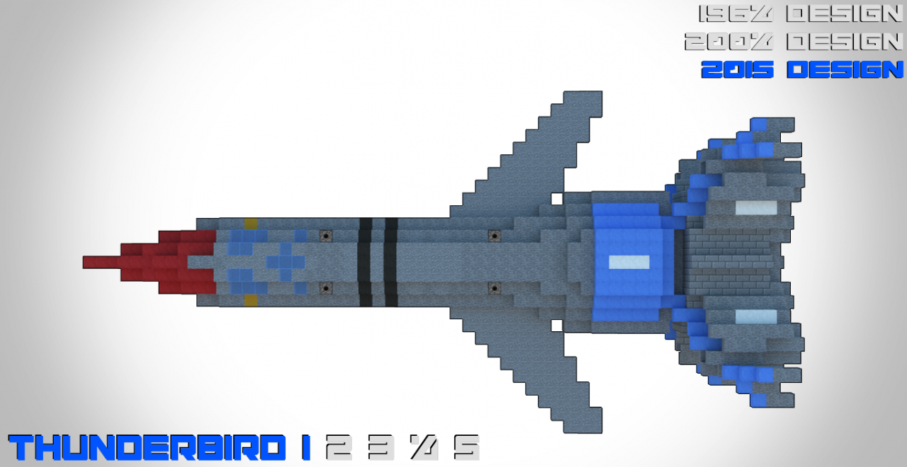 Thunderbird 1 - 2015 TV Redesign Minecraft Map