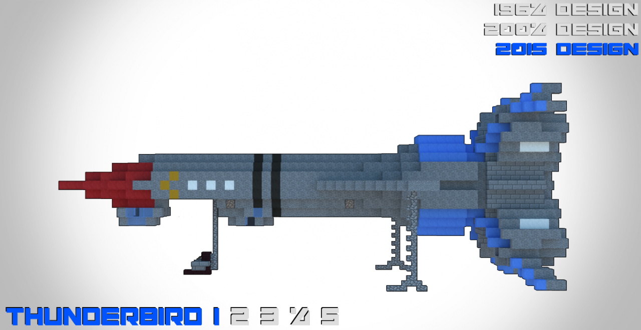 Thunderbird 1 - 2015 TV Redesign Minecraft Map