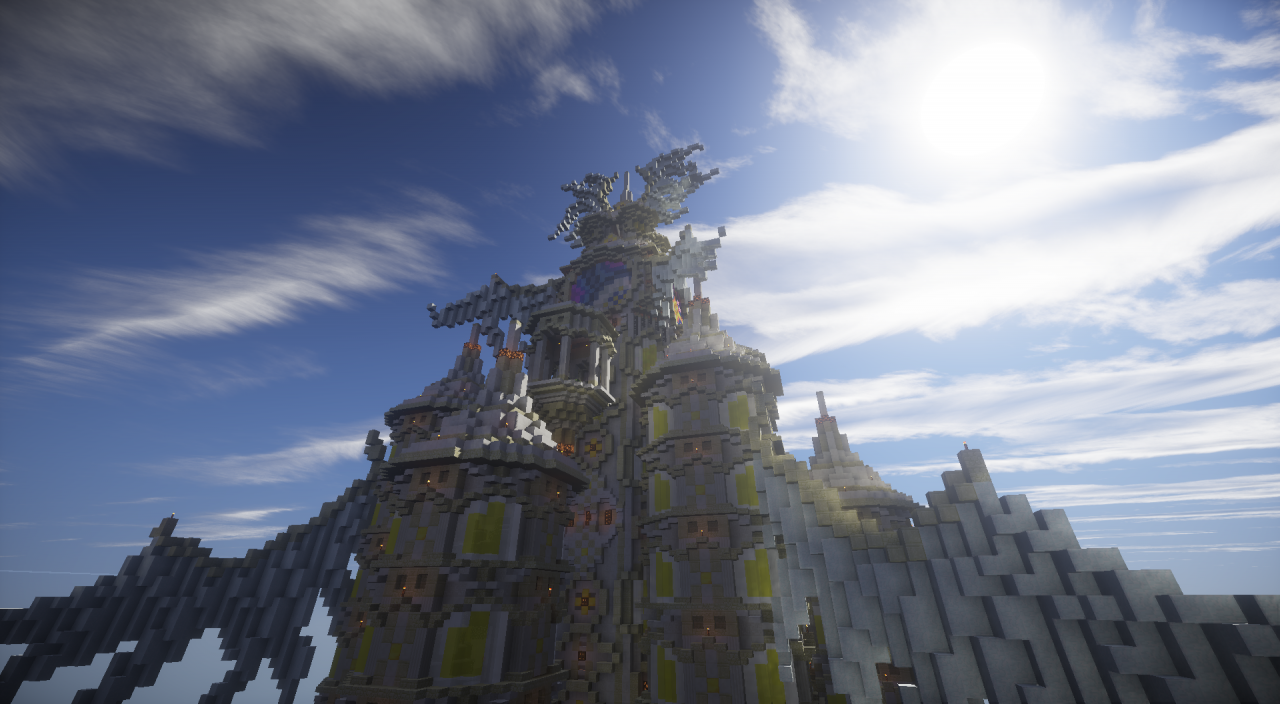 Floating Dream Palace - Server Survival Build Minecraft Map