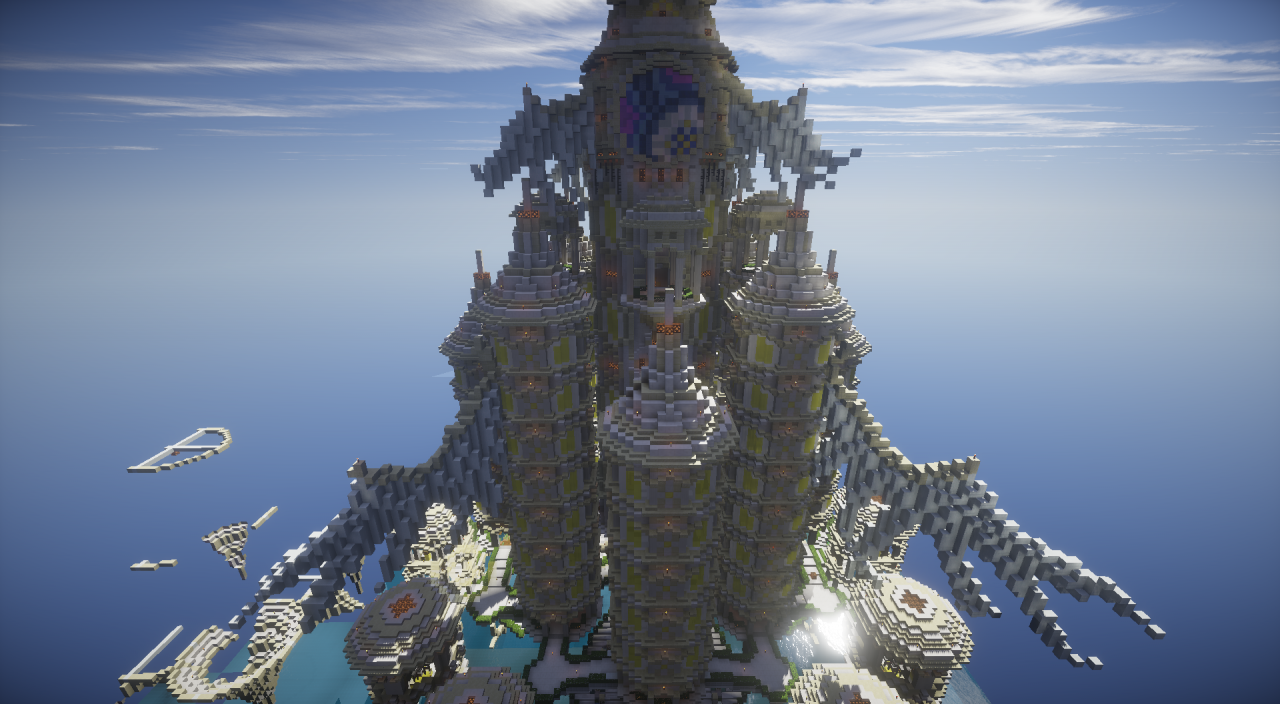 Floating Dream Palace - Server Survival Build Minecraft Map