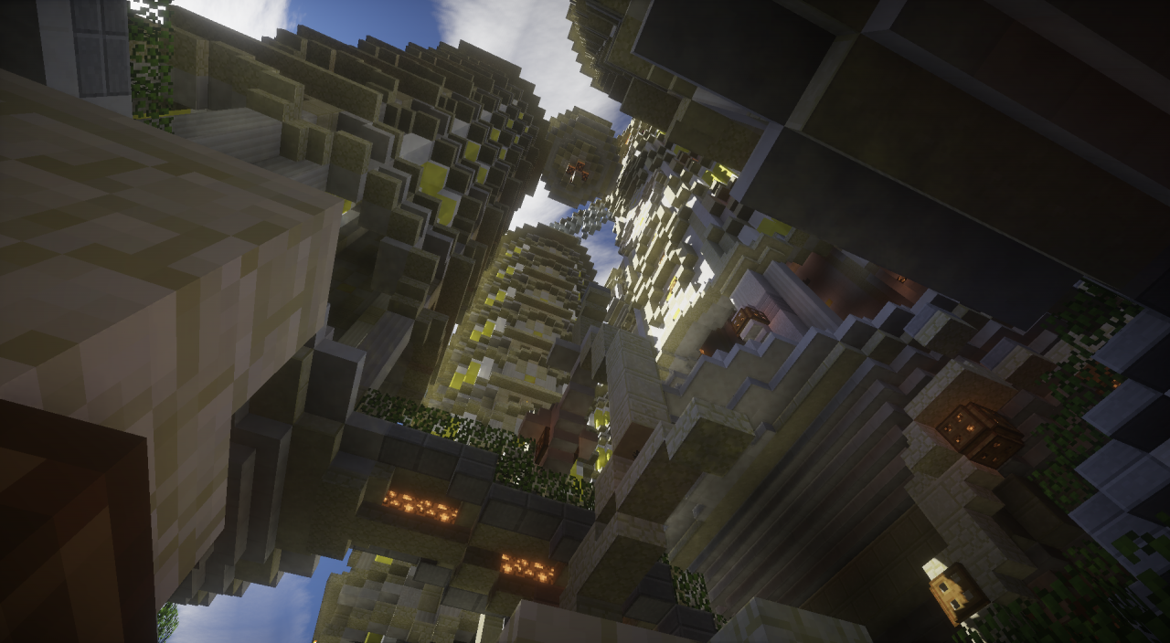 Floating Dream Palace - Server Survival Build Minecraft Map