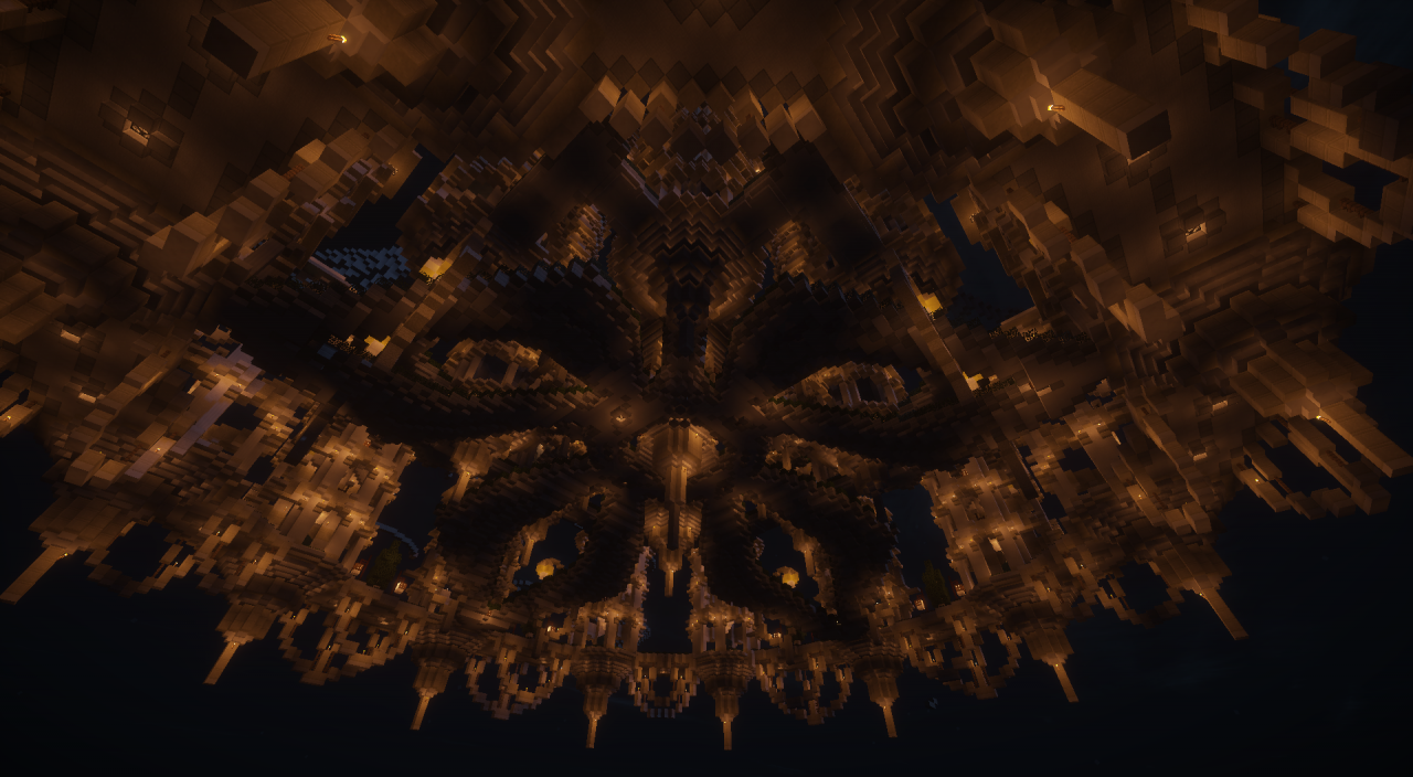 Floating Dream Palace - Server Survival Build Minecraft Map