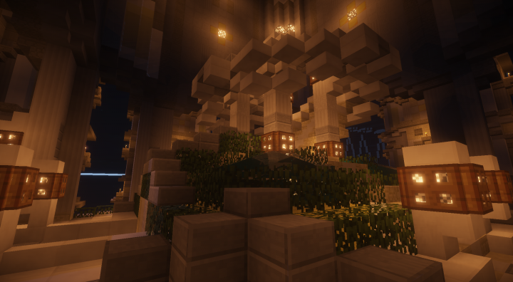 Floating Dream Palace - Server Survival Build Minecraft Map