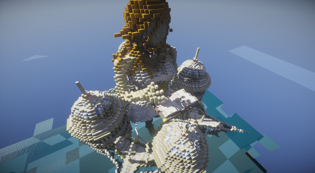Floating Dream Palace - Server Survival Build Minecraft Map