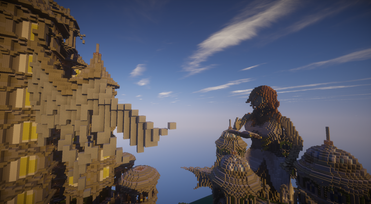 Floating Dream Palace - Server Survival Build Minecraft Map