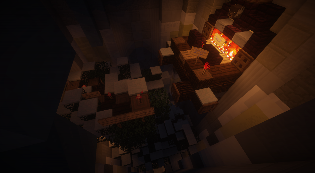 Floating Dream Palace - Server Survival Build Minecraft Map