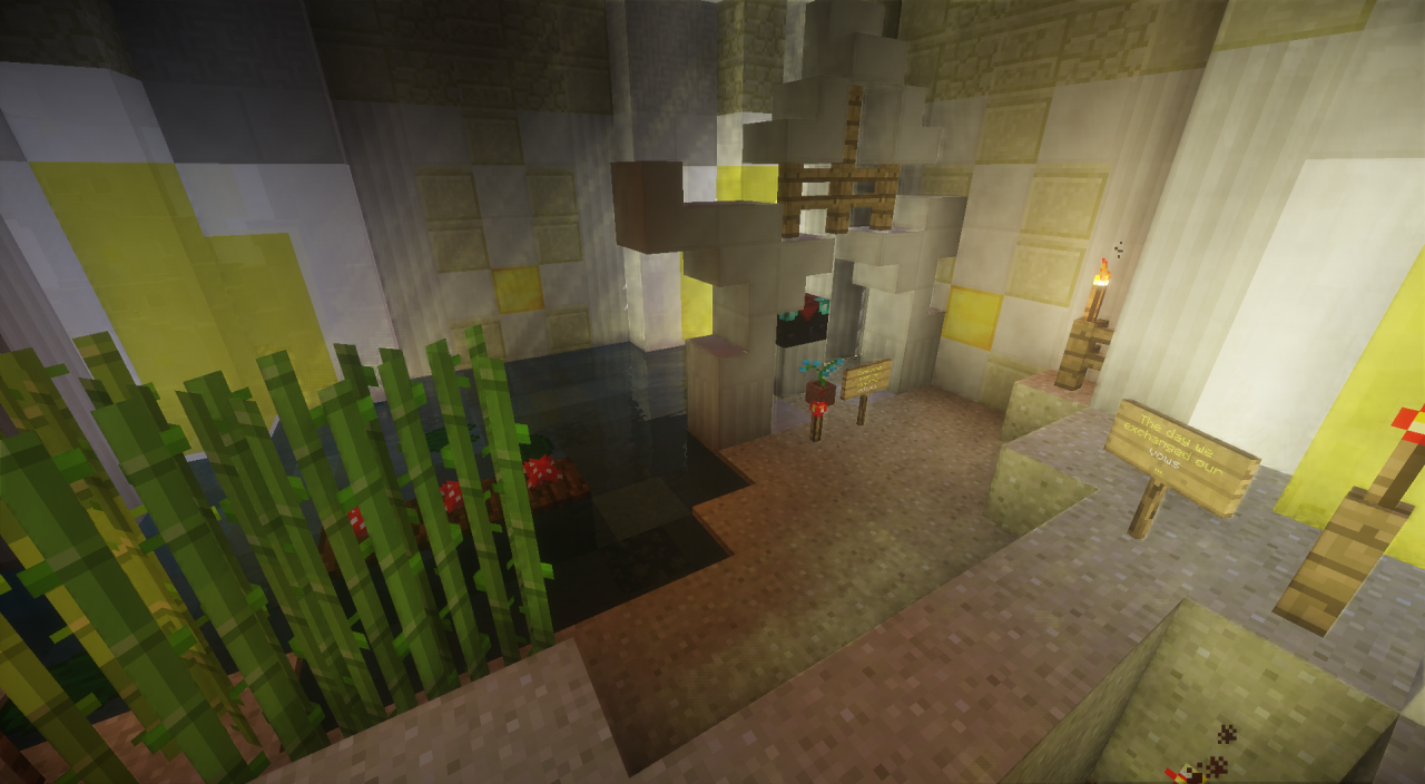 Floating Dream Palace - Server Survival Build Minecraft Map