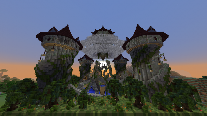 Epic faction spawn - Witch City + free download Minecraft Map