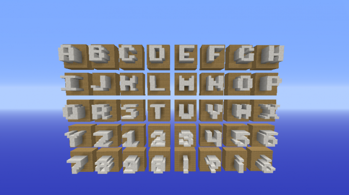 Letters Minecraft Map