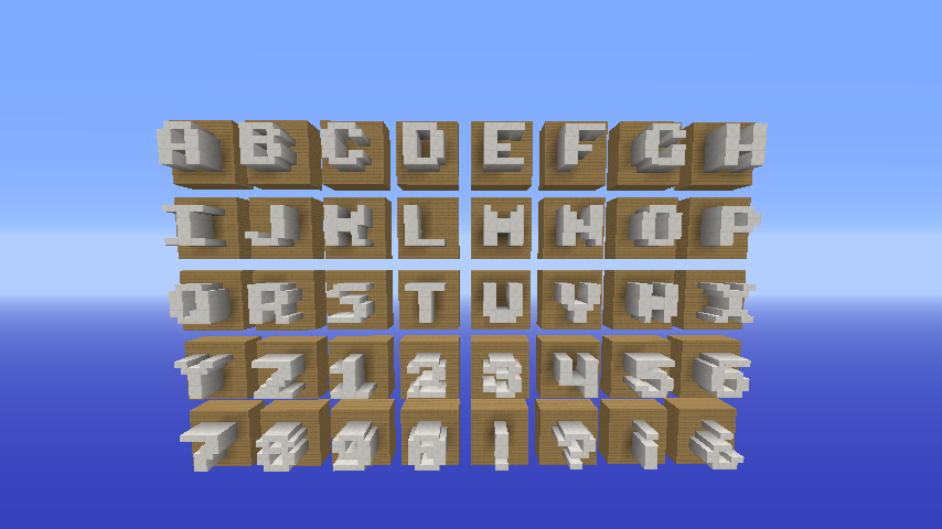 Letters Minecraft Project