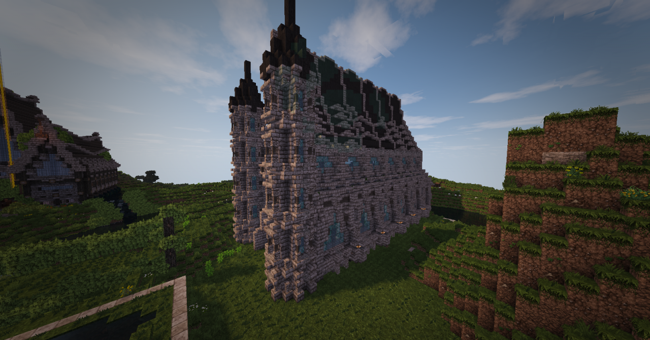 Gothic Cathedral Schematic Minecraft Map