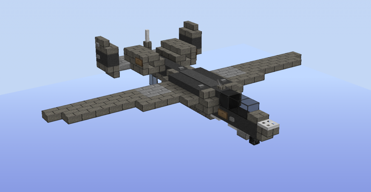 A-10 Thunderbolt II | Advanced Warfare Variant | 1:1 Scale Minecraft Map
