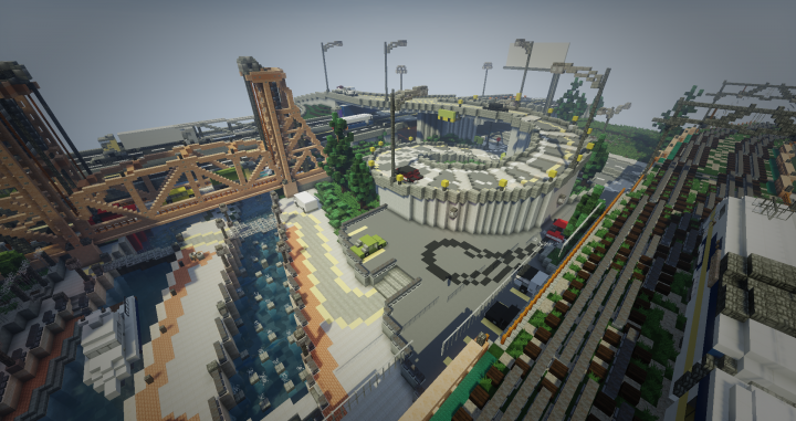 Highway ramp and infrastructures Minecraft Map