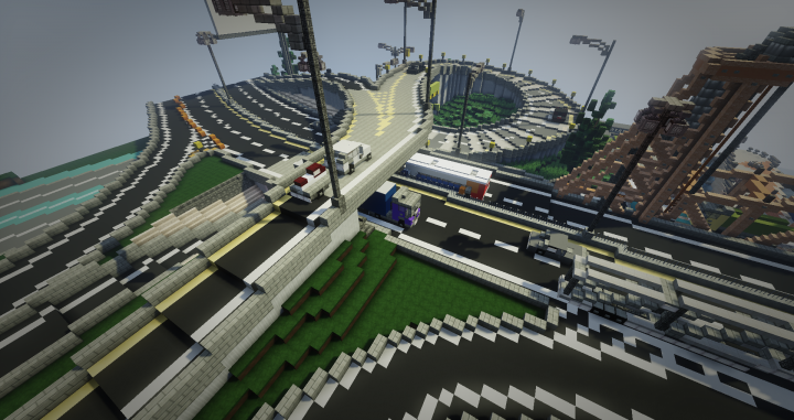 Highway ramp and infrastructures Minecraft Map