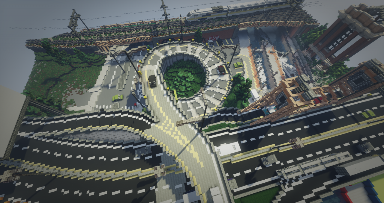 Highway ramp and infrastructures Minecraft Map