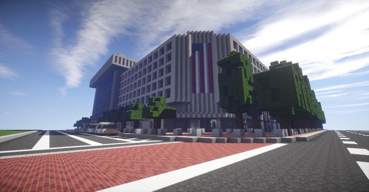 FBI Hoover building (Washington DC) Minecraft Map