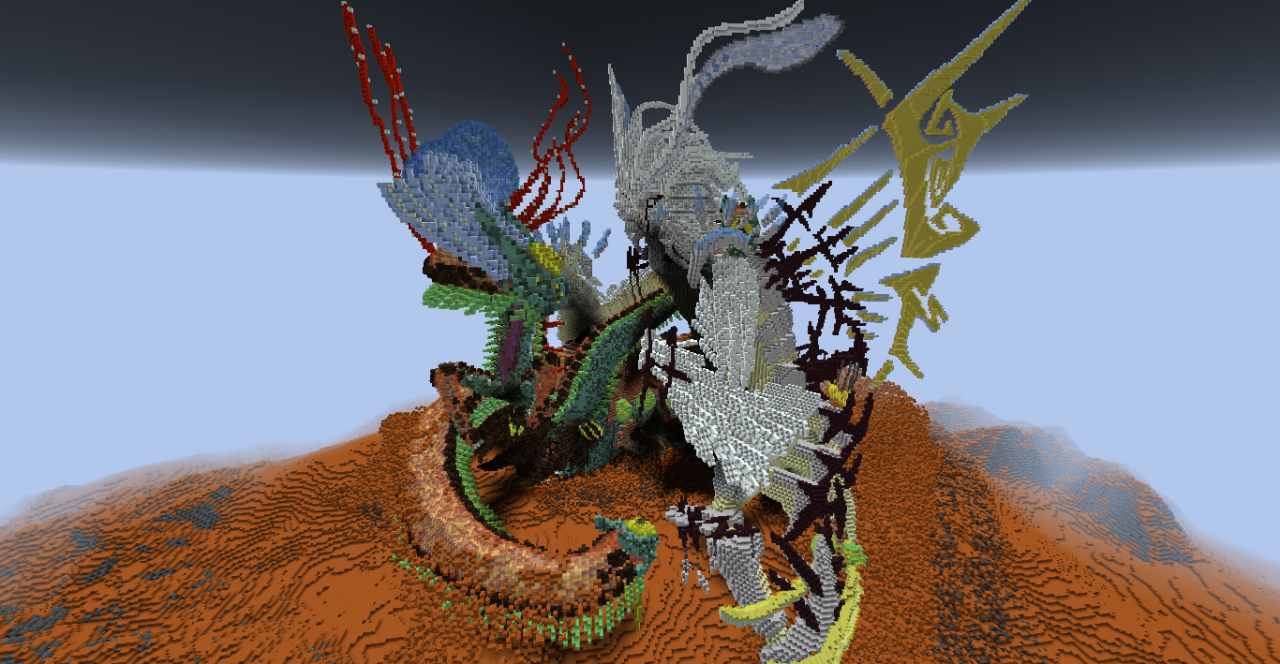 The Great Colossus Battle Minecraft Map