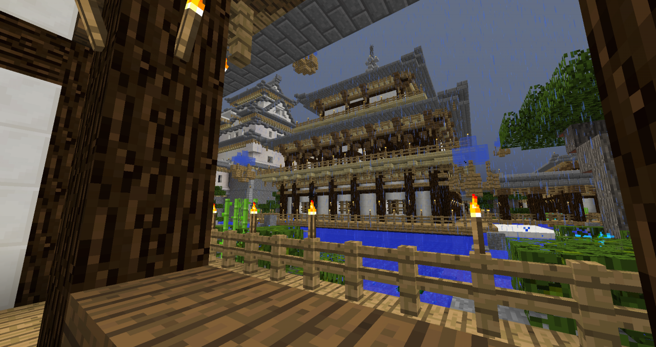 An Asian style castle Minecraft Map