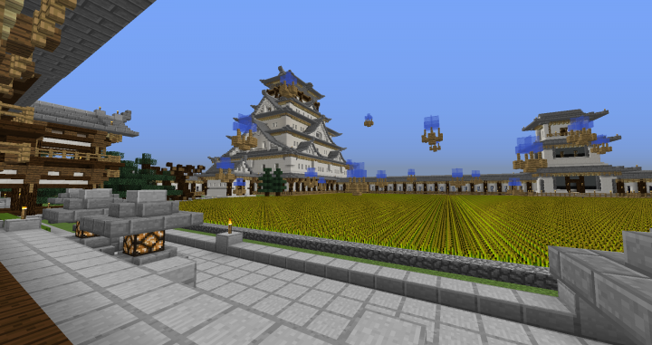 An Asian style castle Minecraft Map
