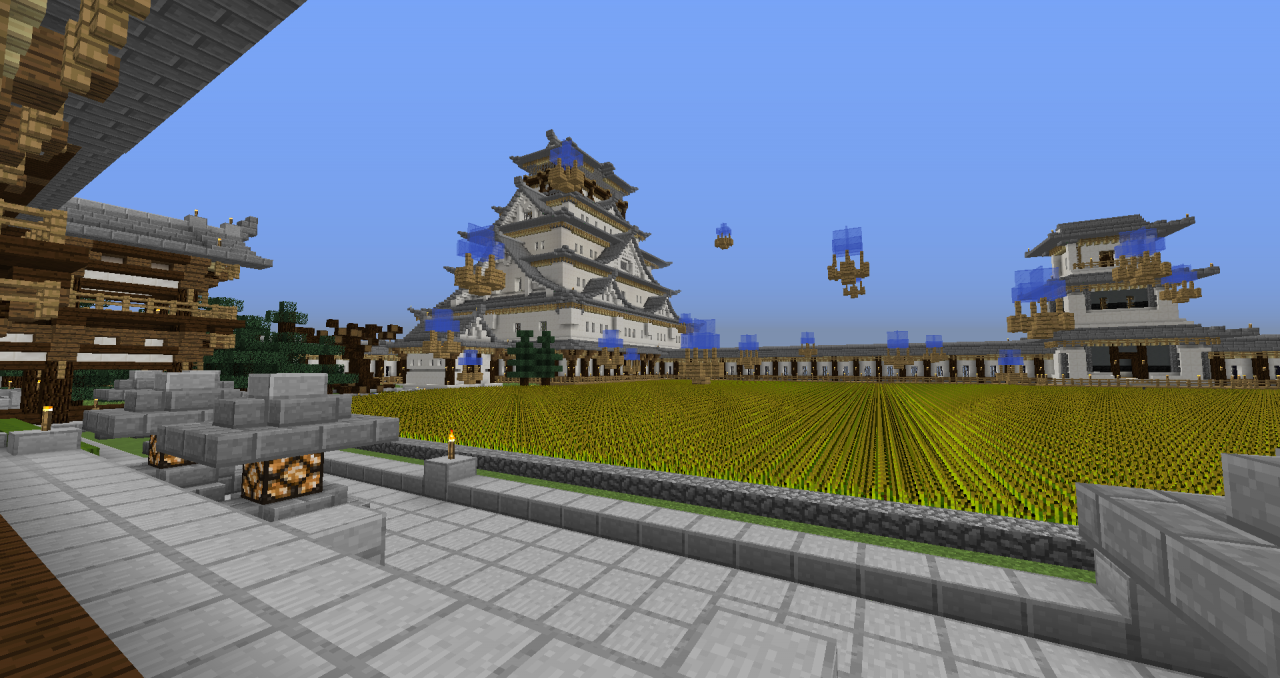 An Asian style castle Minecraft Map