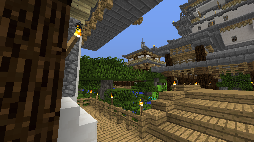 An Asian style castle Minecraft Map