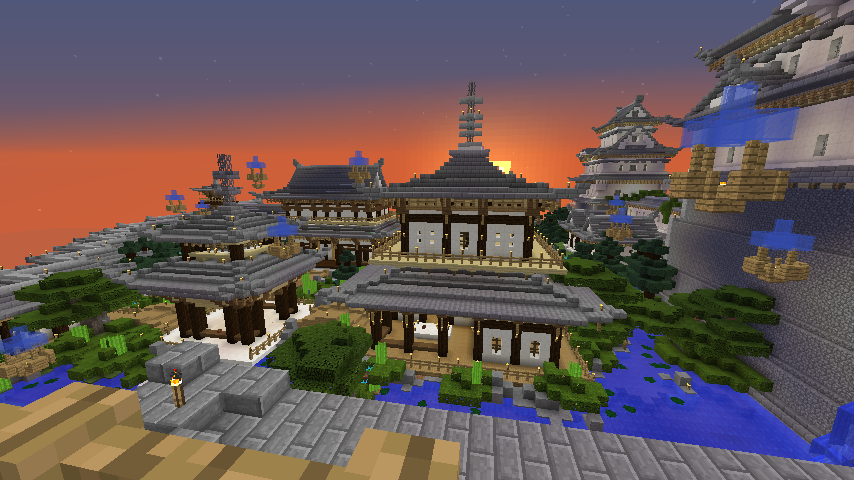 An Asian style castle Minecraft Map