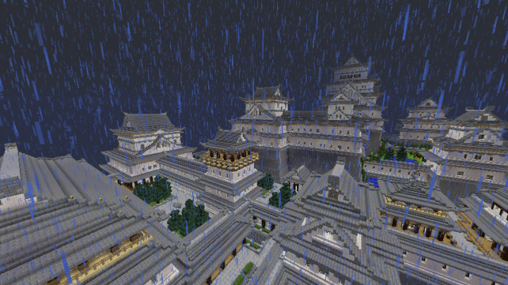 An Asian style castle Minecraft Map