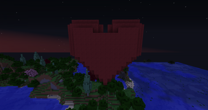 Love heart Minecraft Map