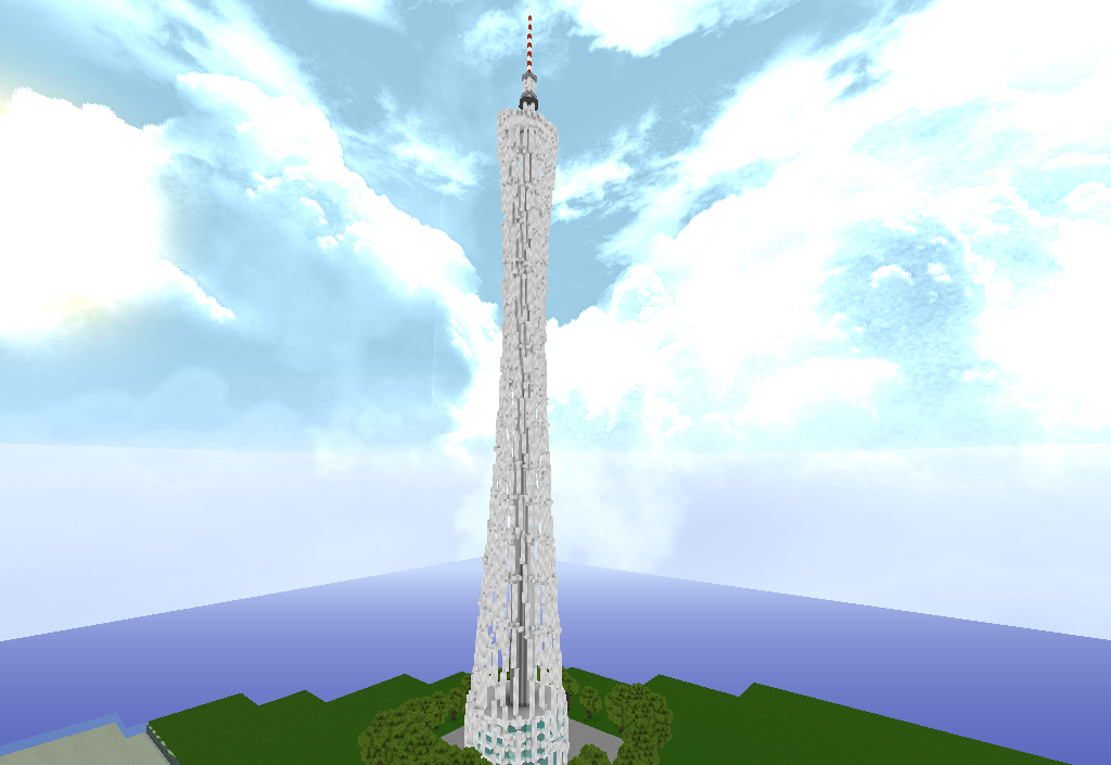 Canton Tower —— A beautiful iconic building in Guangzhou Minecraft Map